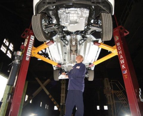Mohawk Lifts (USA) A7 7,000 lbs Asymmetric Two Post Lift